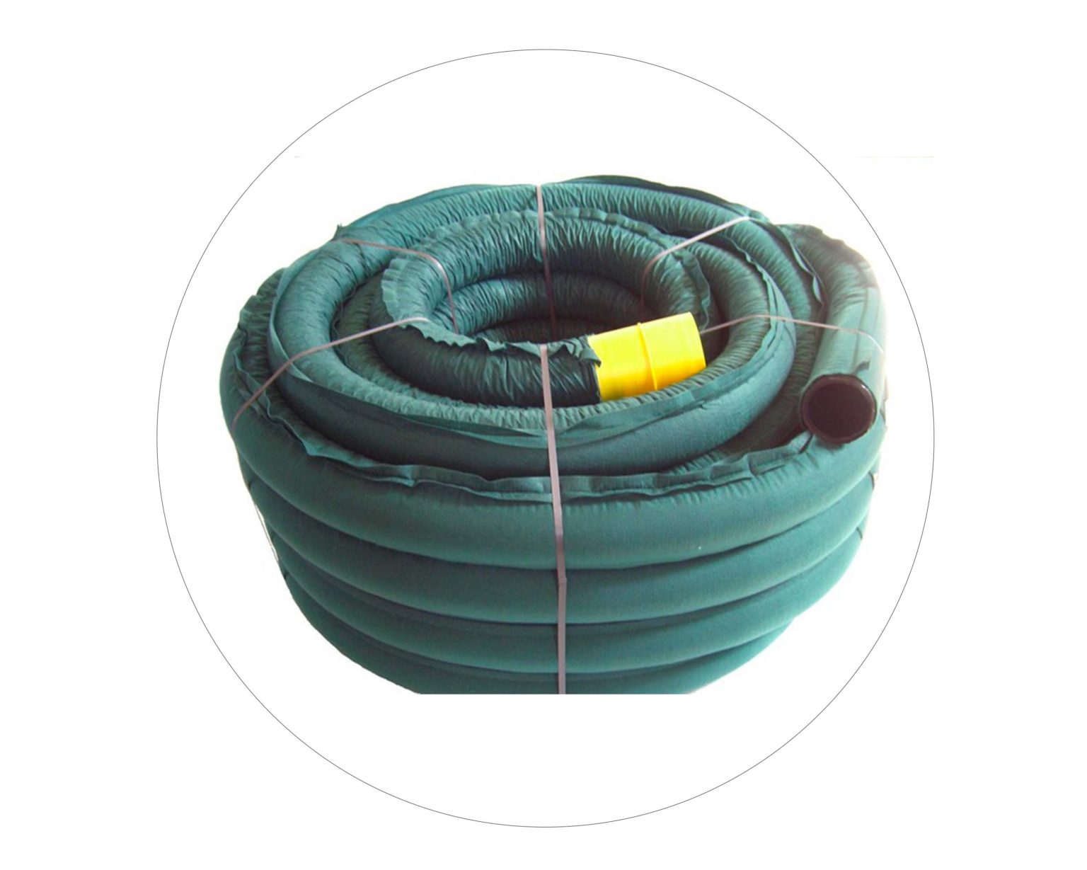 Tubo drenaggio con calza, a doppia parete pre rivestito con filtro ...